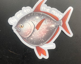 Moonfish Drawing - Etsy