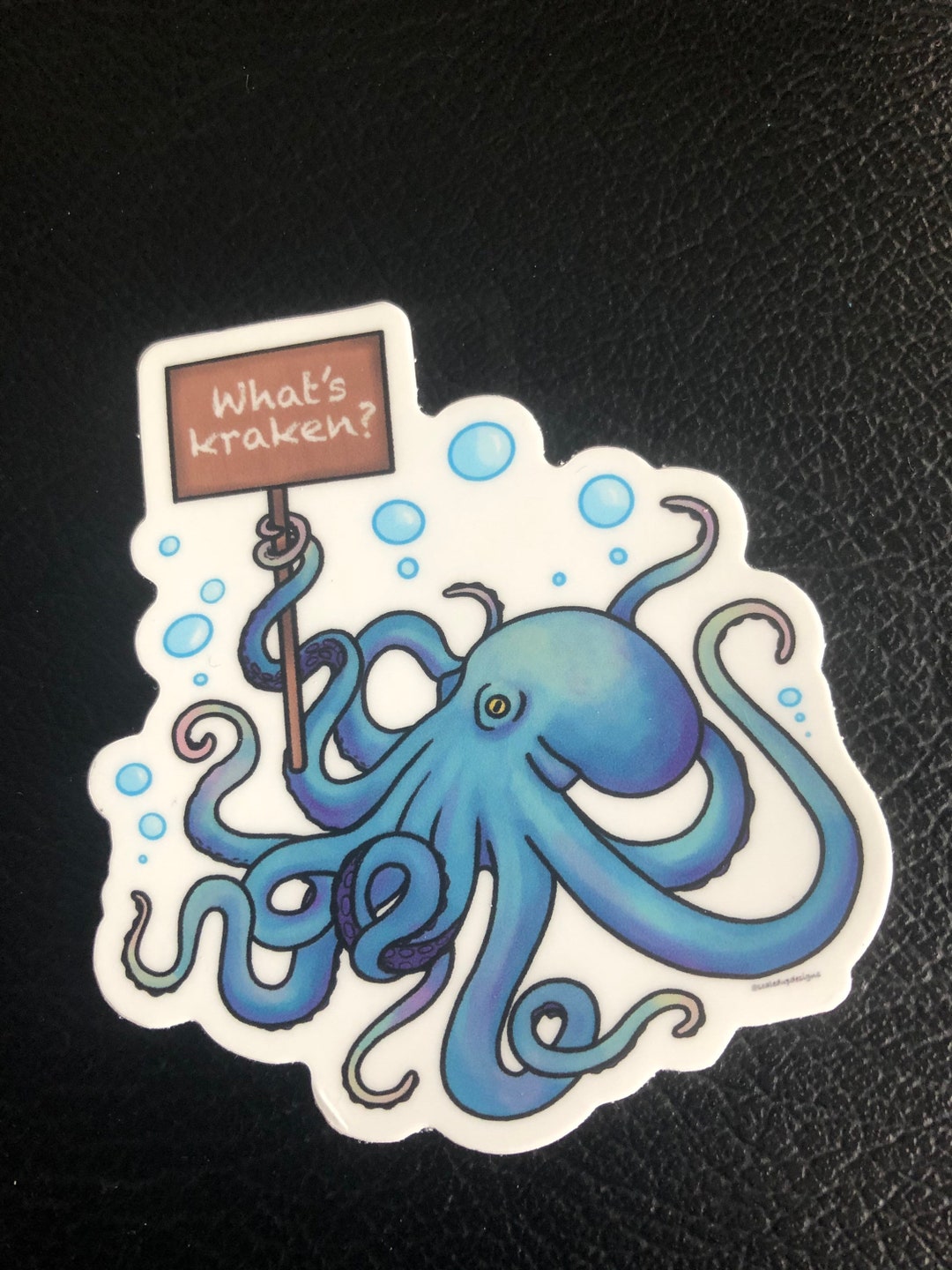 Blue Octopus Sticker - Etsy