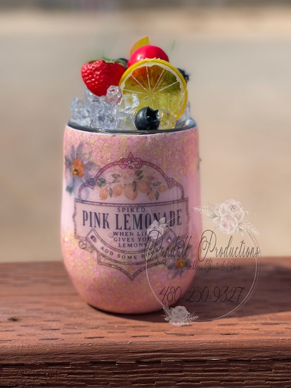 Pink Lemonade In Mason Jar
