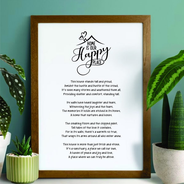 House Warming Poem - Etsy