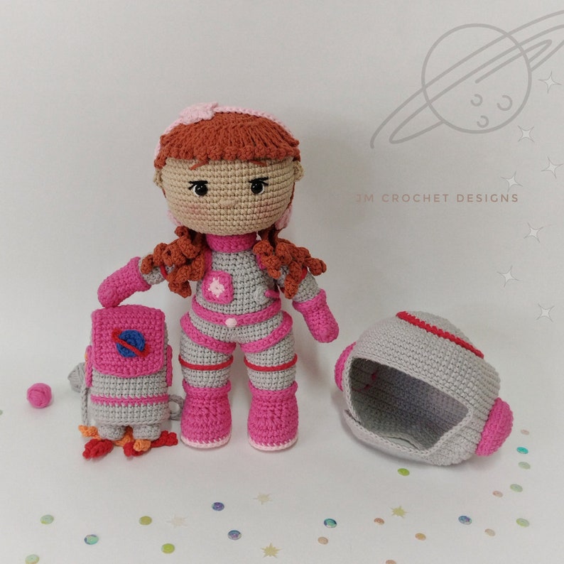Moon Pattern, Astronaut / JM Crochet Designs / Amigurumi Pattern / PDF ...