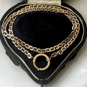 Antique 14k Gold Watch Chain Necklace - Etsy