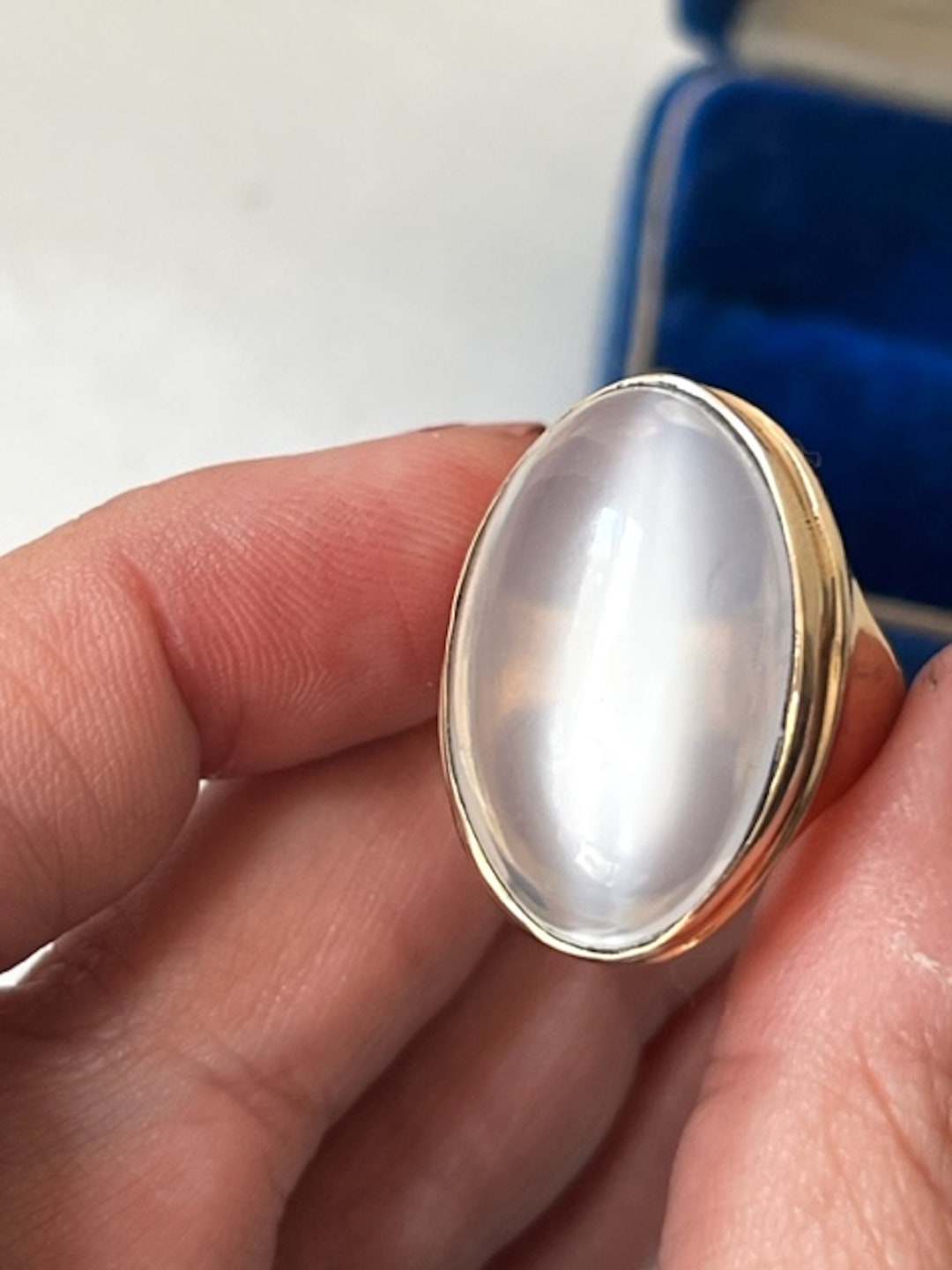 Gorgeous Vintage 14k Gold Moonstone Ring - Etsy