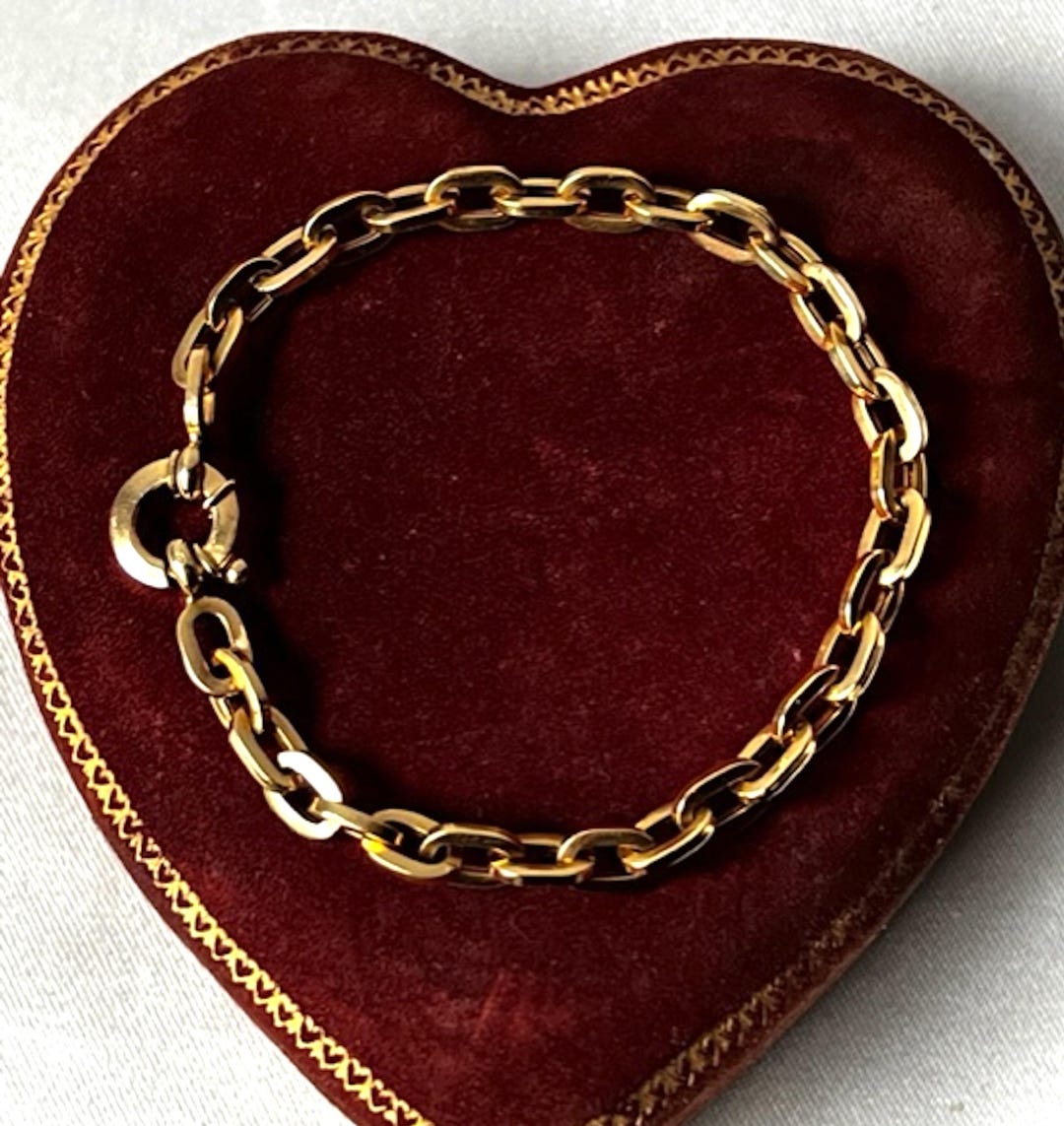 Gorgeous Vintage Italian 18k Gold Link Bracelet - Etsy
