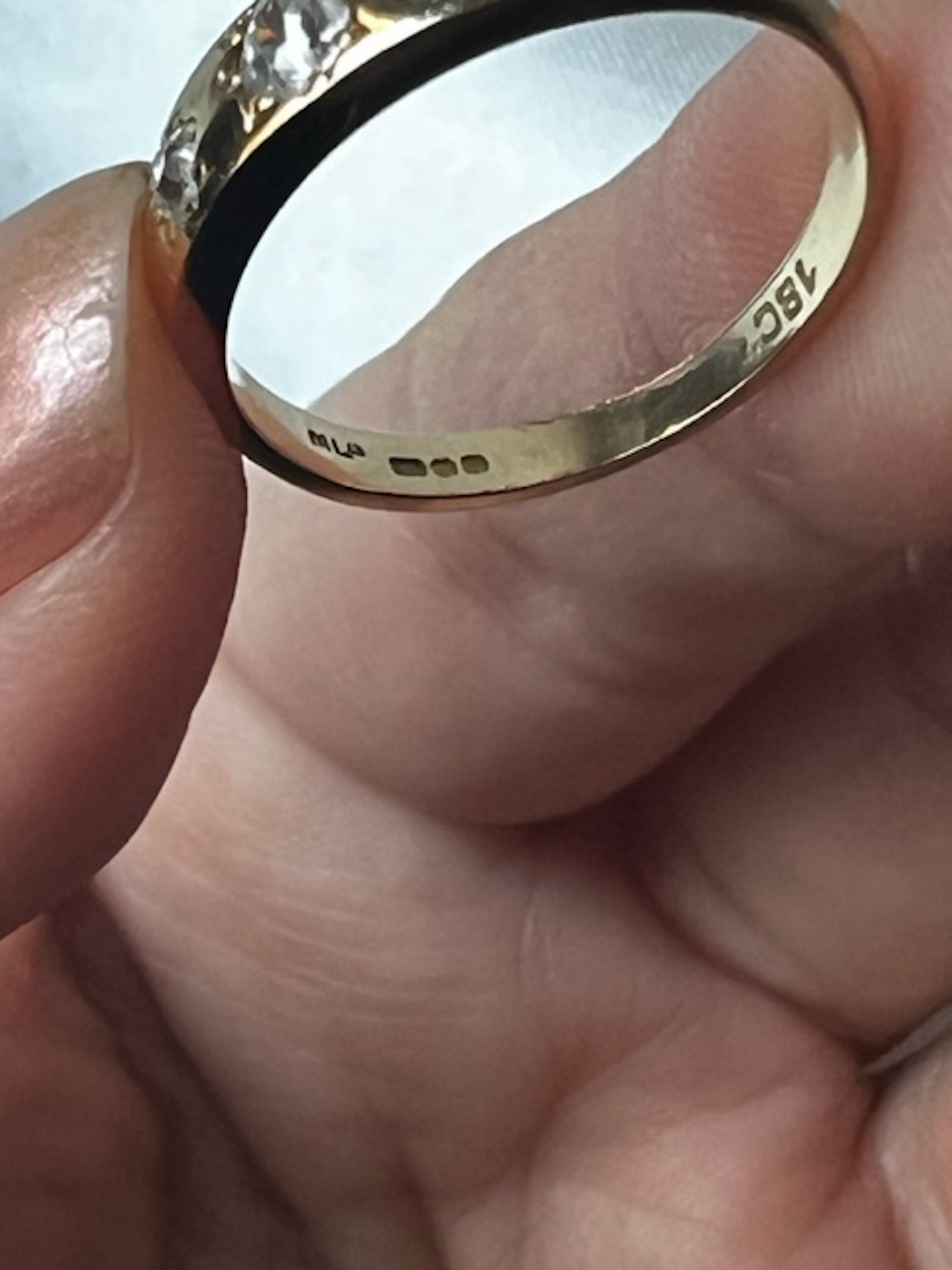 Antique 18k Gold & Diamonds Gipsy Ring - Etsy