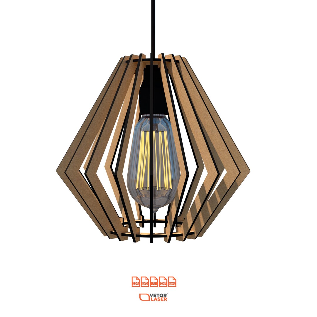 Laser Cut Lighting Fixtures Project Template File SVG DXF VLP2701 ...