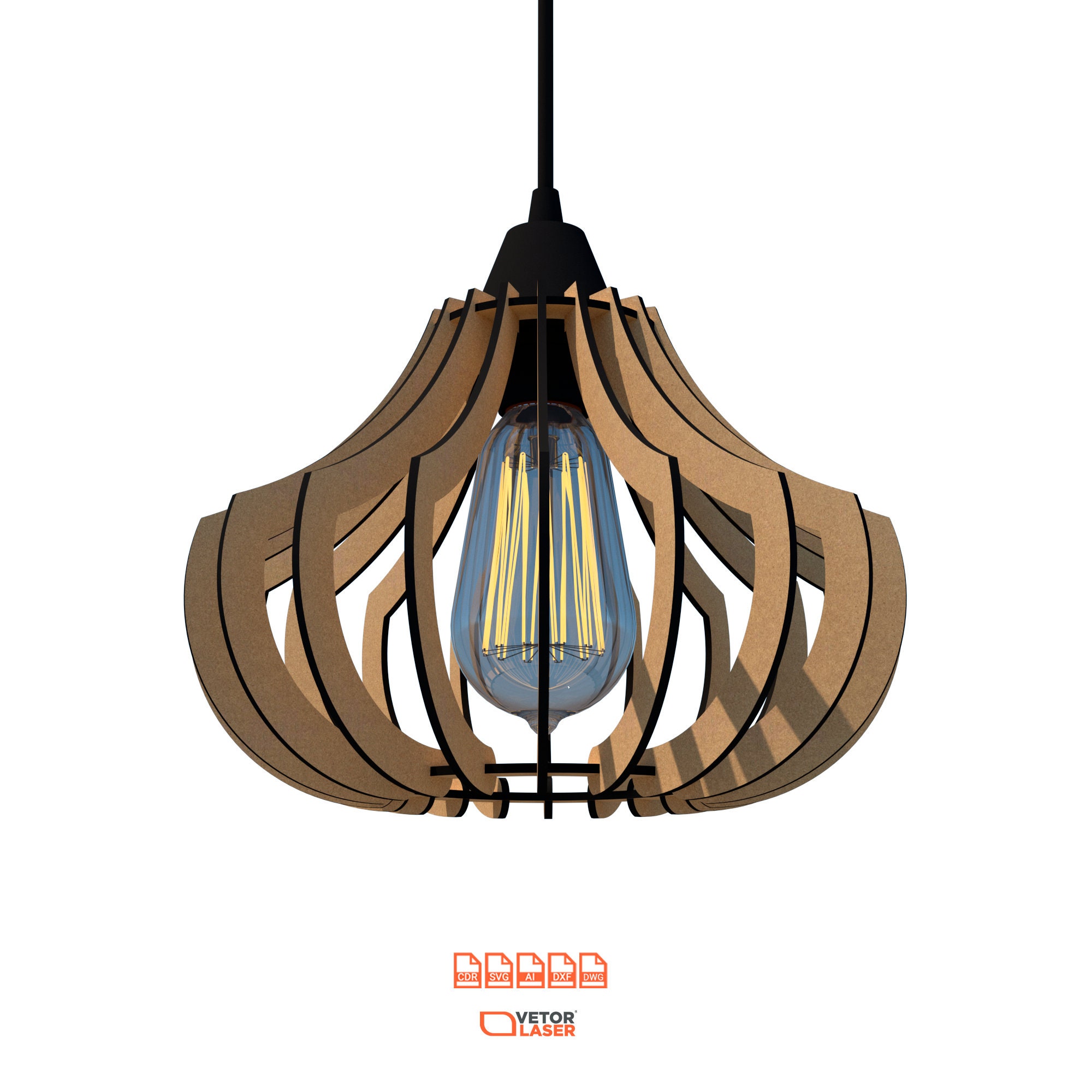 Laser Cut File Ceiling Lights Project Template File SVG DXF VLP2320LX ...