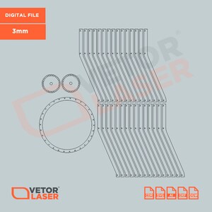 Laser Cut Ceiling Lights Project Template File SVG DXF CVLP01 - Etsy
