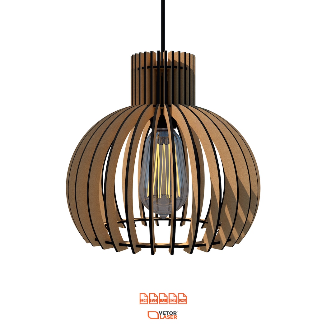 Laser Cut File Project Light Fixture DXF and SVG Files VLP4321 - Etsy ...