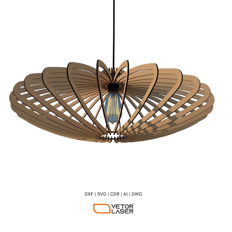 Laser Cut File Ceiling Lights Lamp Project Template SVG DXF - Etsy