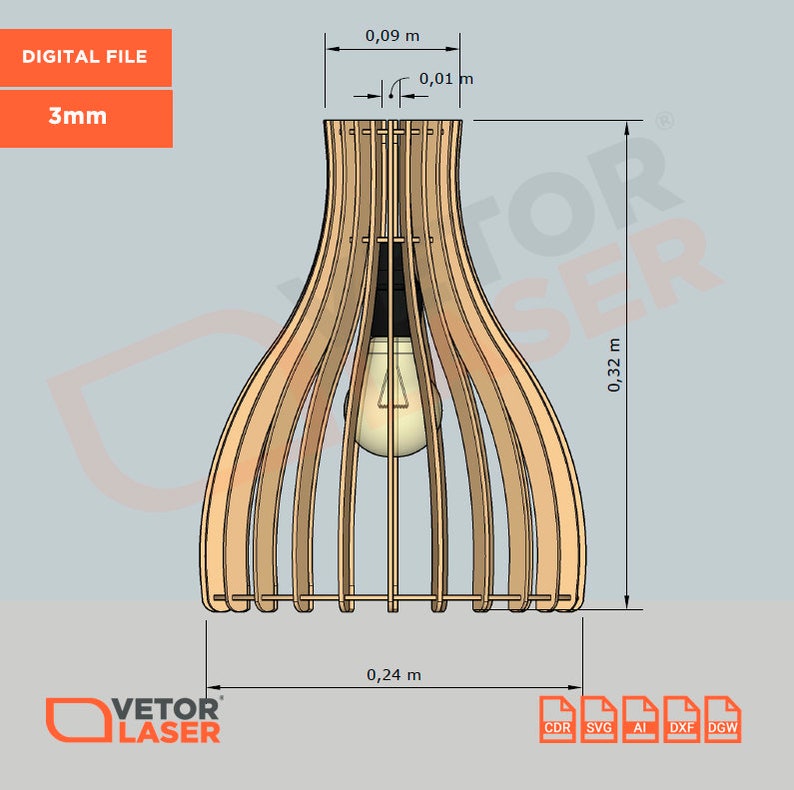 Laser Cut Ceiling Lights Project Template File SVG DXF CVLP01 - Etsy