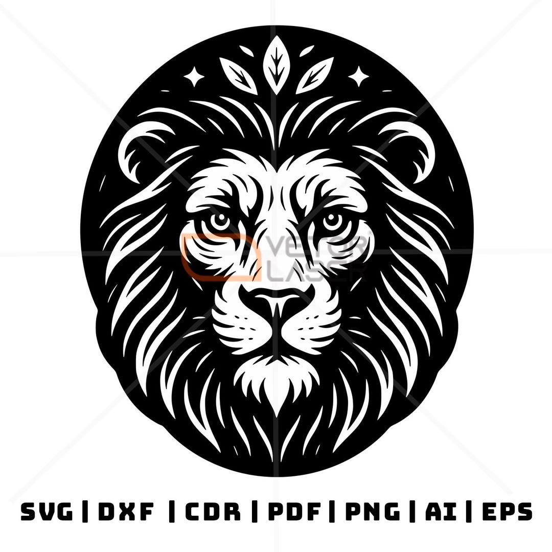 Lion Vector File Svg Cdr Eps Ai Dxf Png Pdf - Etsy
