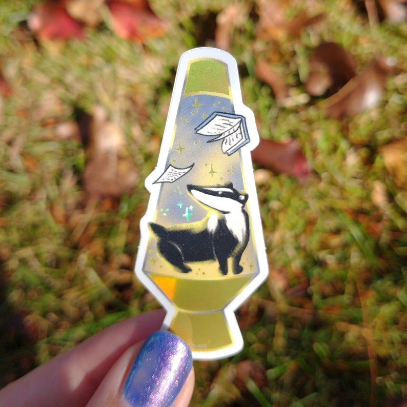 Wizard Houses Holographic Lava Lamp Vinyl Sticker Set Magic Animal Coat ...