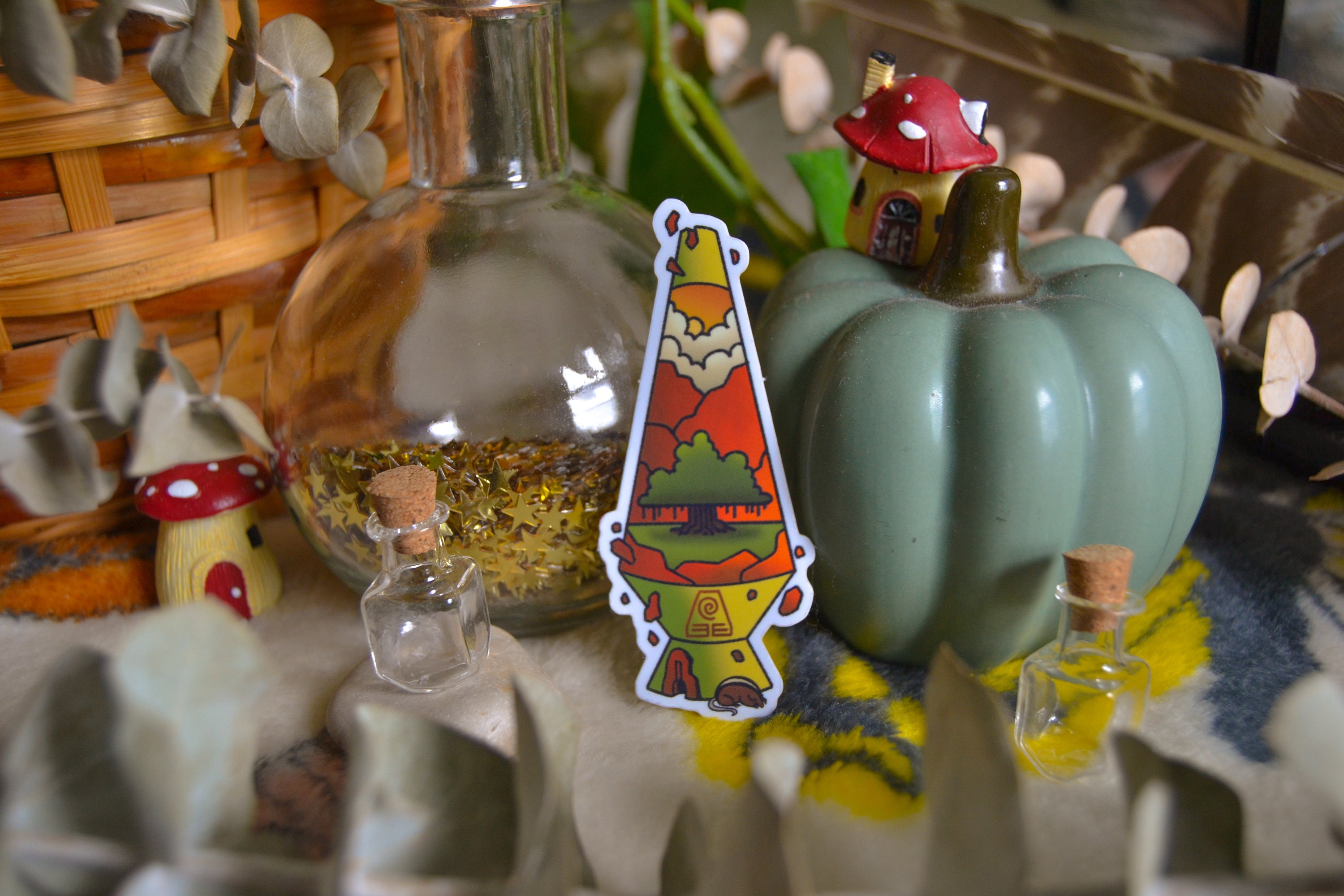 Avatar 4 Elements Holographic Lava Lamp Vinyl Sticker Set | Etsy