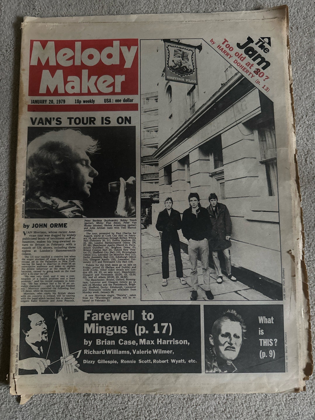 Vintage Melody Maker Music Paper Magazine January 1979 - Etsy