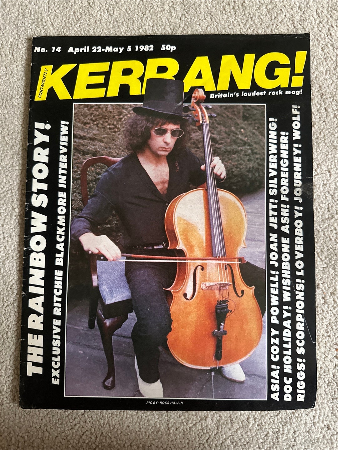 Vintage Kerrang Magazine No.14 22 April 5 May 1982 Rainbow Ritchie ...