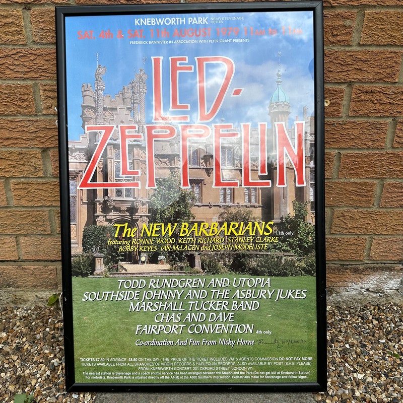 Led Zeppelin Concert Poster - Etsy