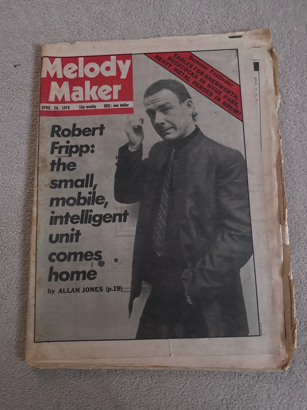 Vintage Melody Maker Music Newspaper Magazine April 1979 45th Birthday ...