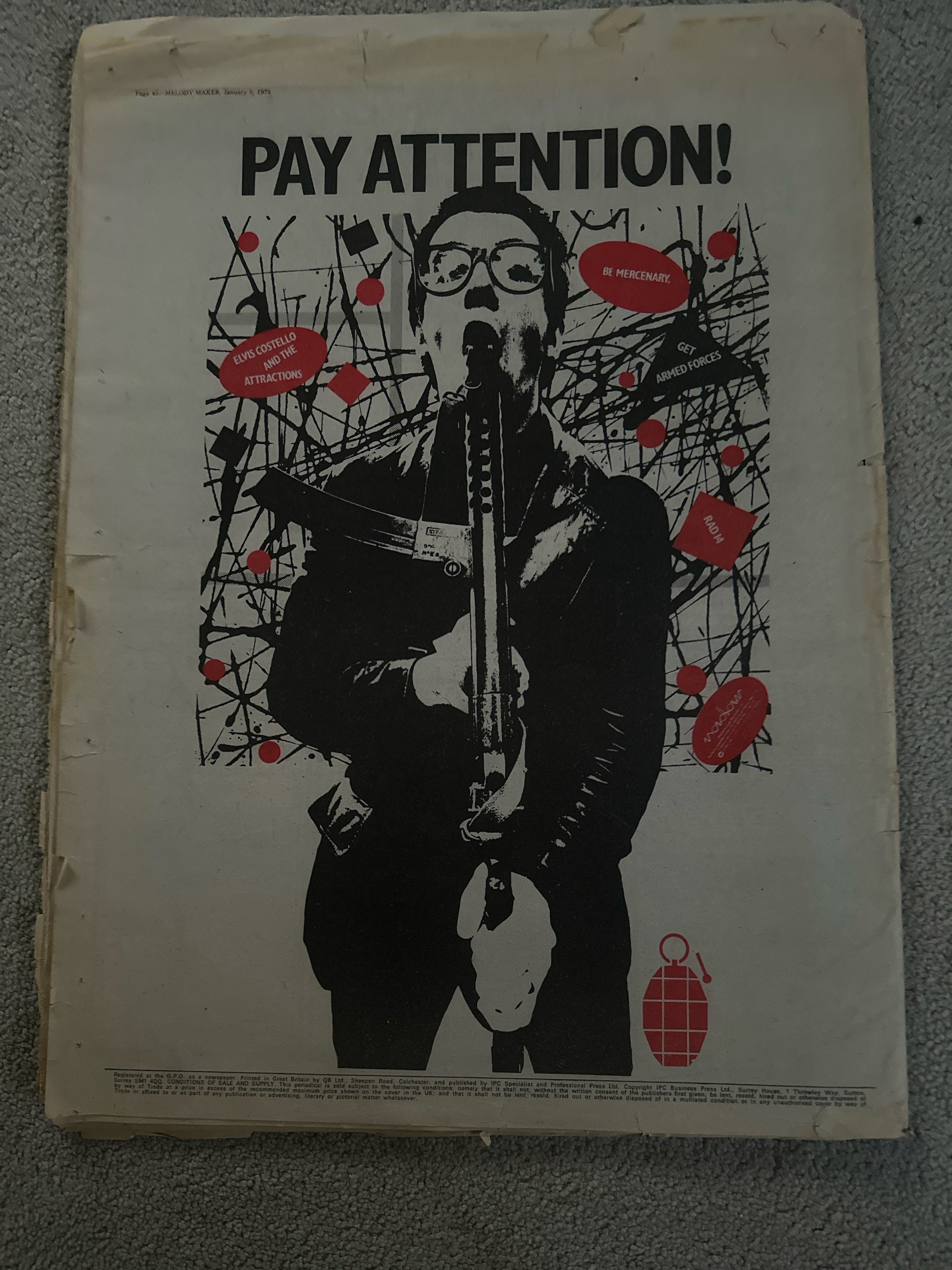 Vintage Melody Maker Music Newspaper Magazine January 1979 45th ...