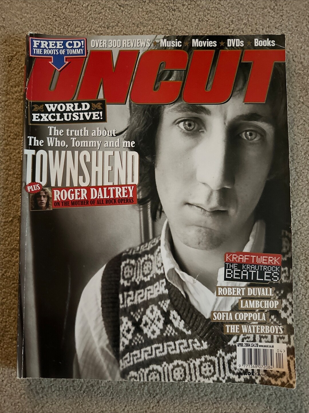Vintage UNCUT Magazine April 2004 20th Birthday the Who Pete Townsend ...