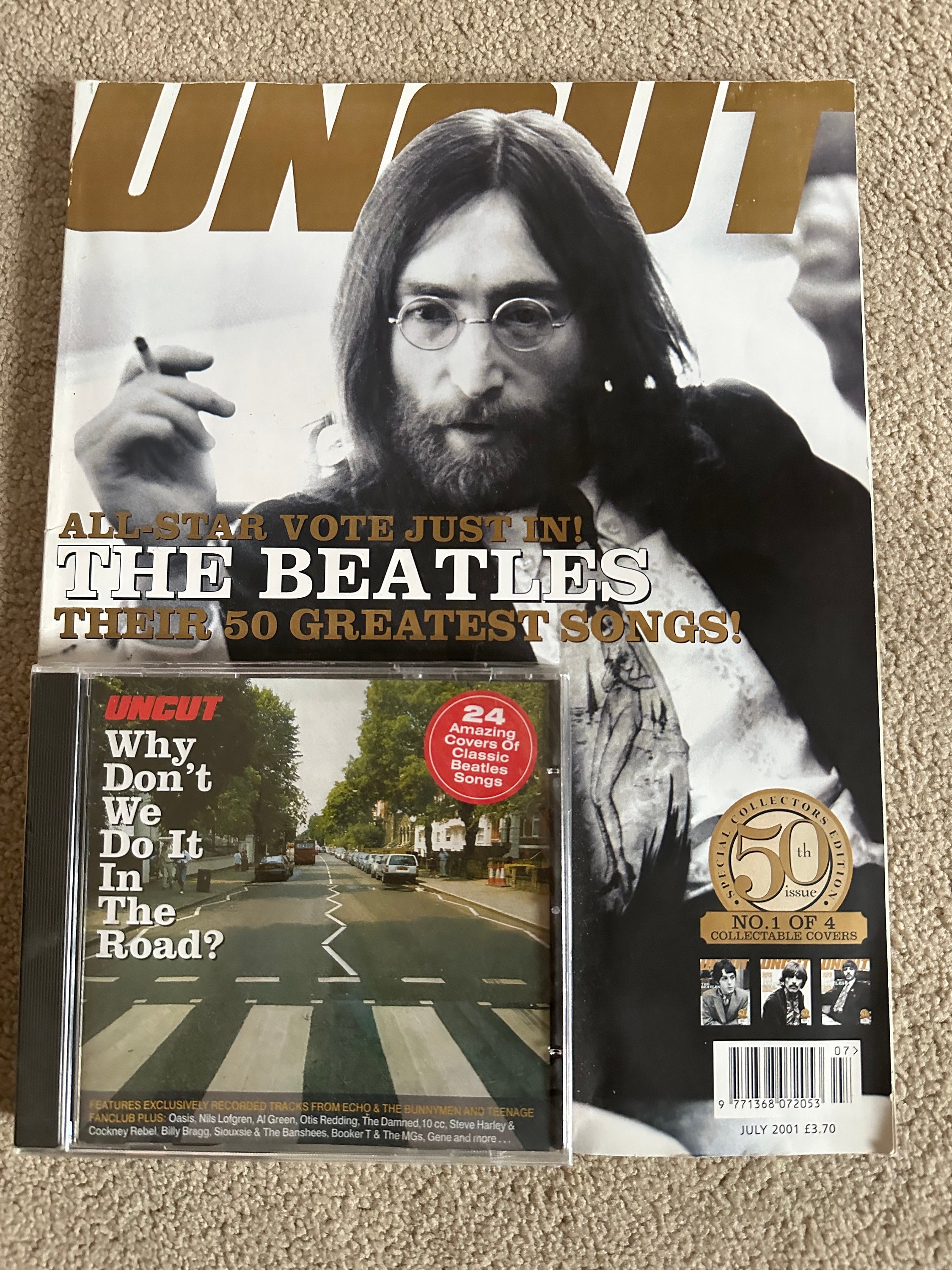 Vintage UNCUT Magazine July 2001 **all Four Beatles, With Original Cds ...