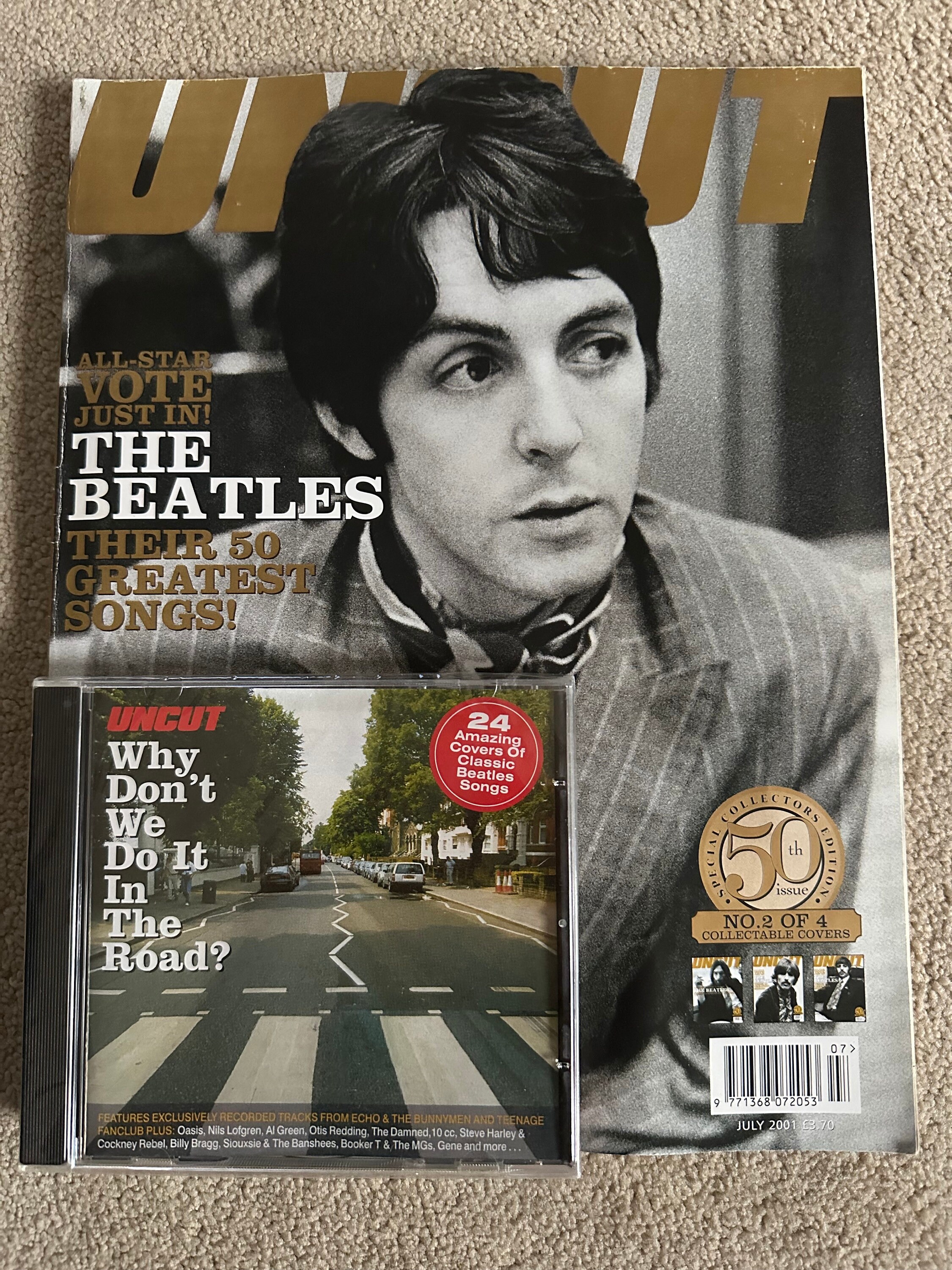 Vintage UNCUT Magazine July 2001 **all Four Beatles, With Original Cds ...