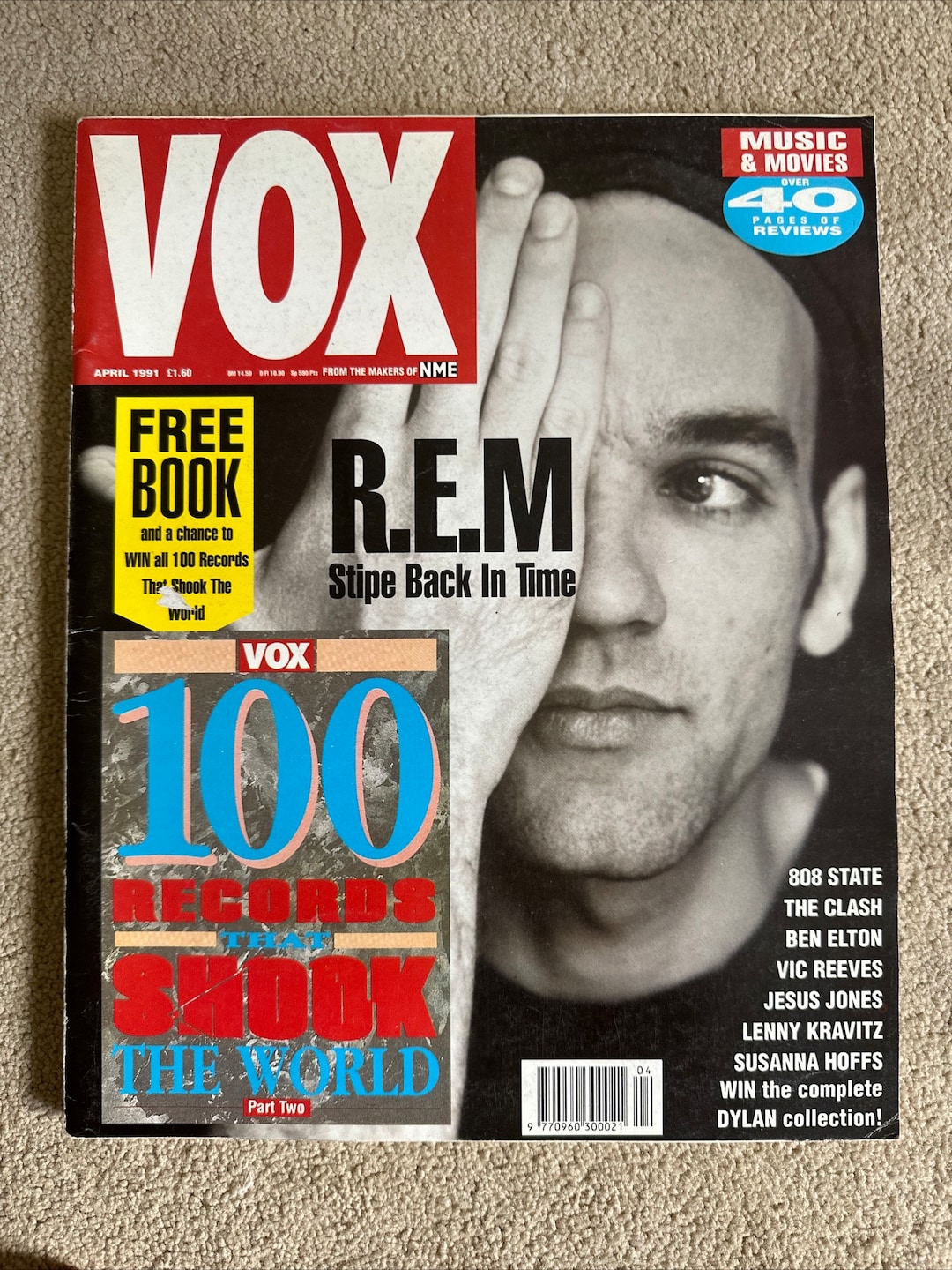 Vintage Vox Magazine April 1991 REM the Clash 808 State Jesus Jones - Etsy