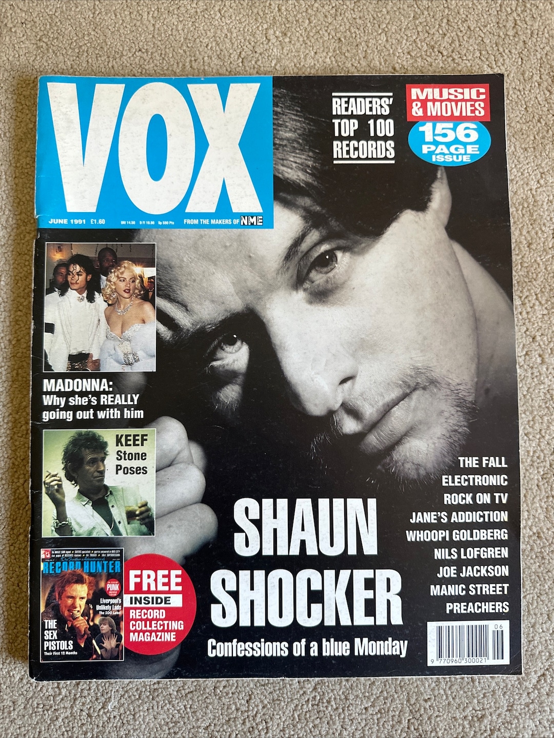 Vintage Vox Magazine June 1991 Shaun Ryder Happy Mondays the Fall ...