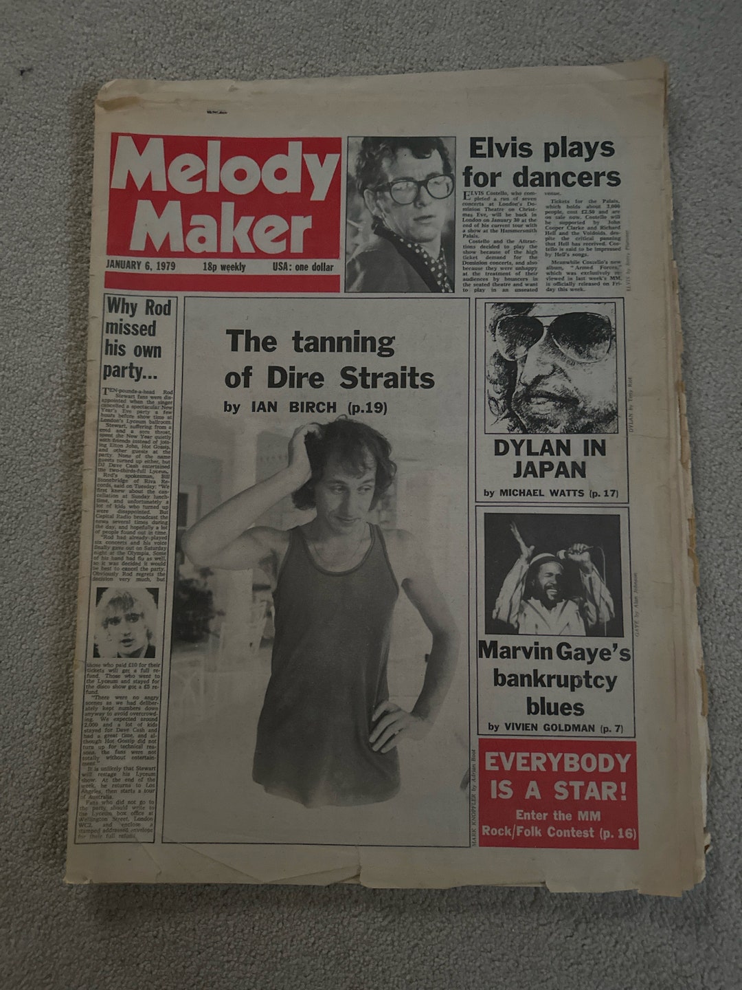 Vintage Melody Maker Music Newspaper Magazine January 1979 45th ...