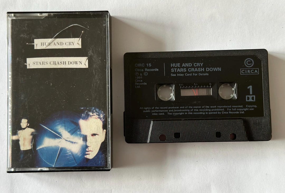 Hue and Cry Stars Crash Down Cassette Tape - Etsy