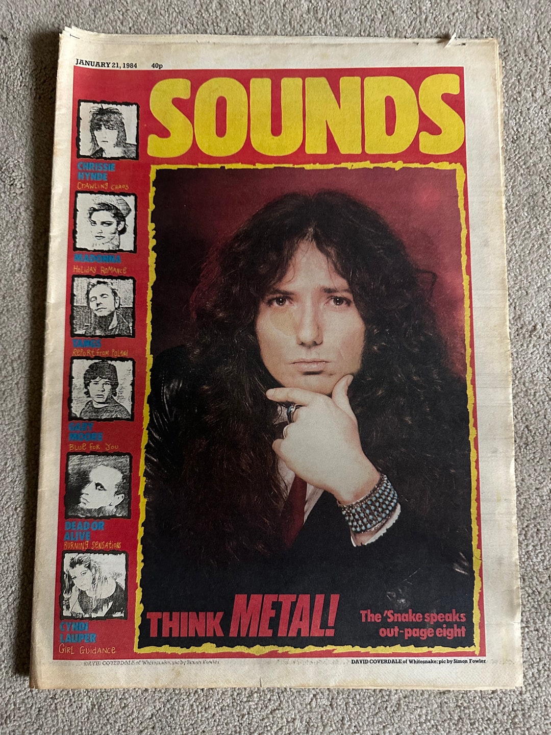 Vintage Sounds Music Paper Magazine January 1984 - 40th Birthday - Etsy