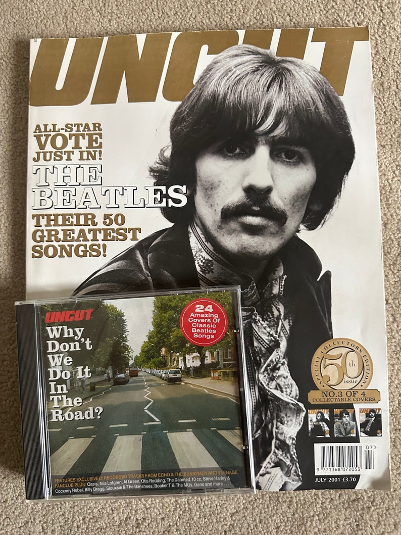 Vintage UNCUT Magazine July 2001 **all Four Beatles, With Original Cds ...