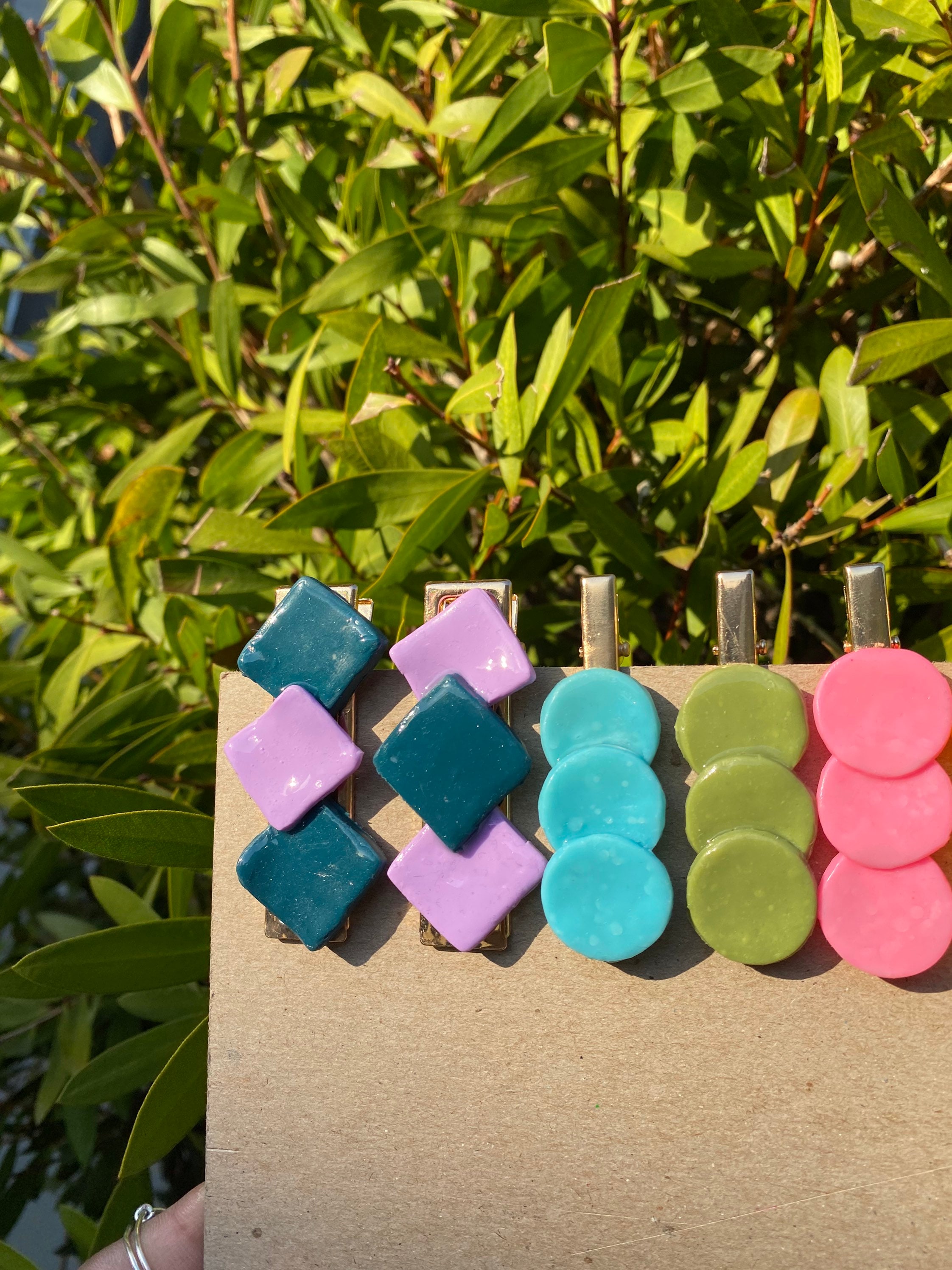 HANDMADE CLAY Hair Clips Cute Handmade Polymer Clay Hair | Etsy