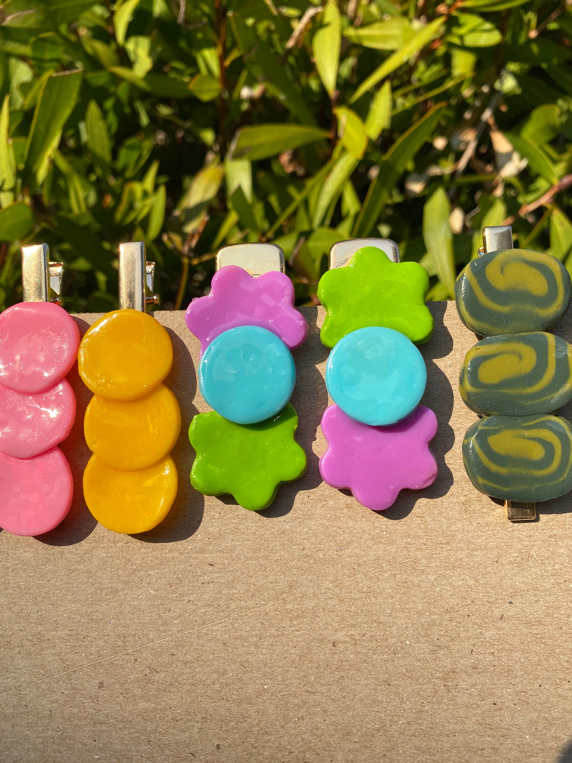 HANDMADE CLAY Hair Clips Cute Handmade Polymer Clay Hair | Etsy