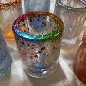 Handmade Resin Shot Glass - Custom Shot Glass - Birthday Shot Glass ...