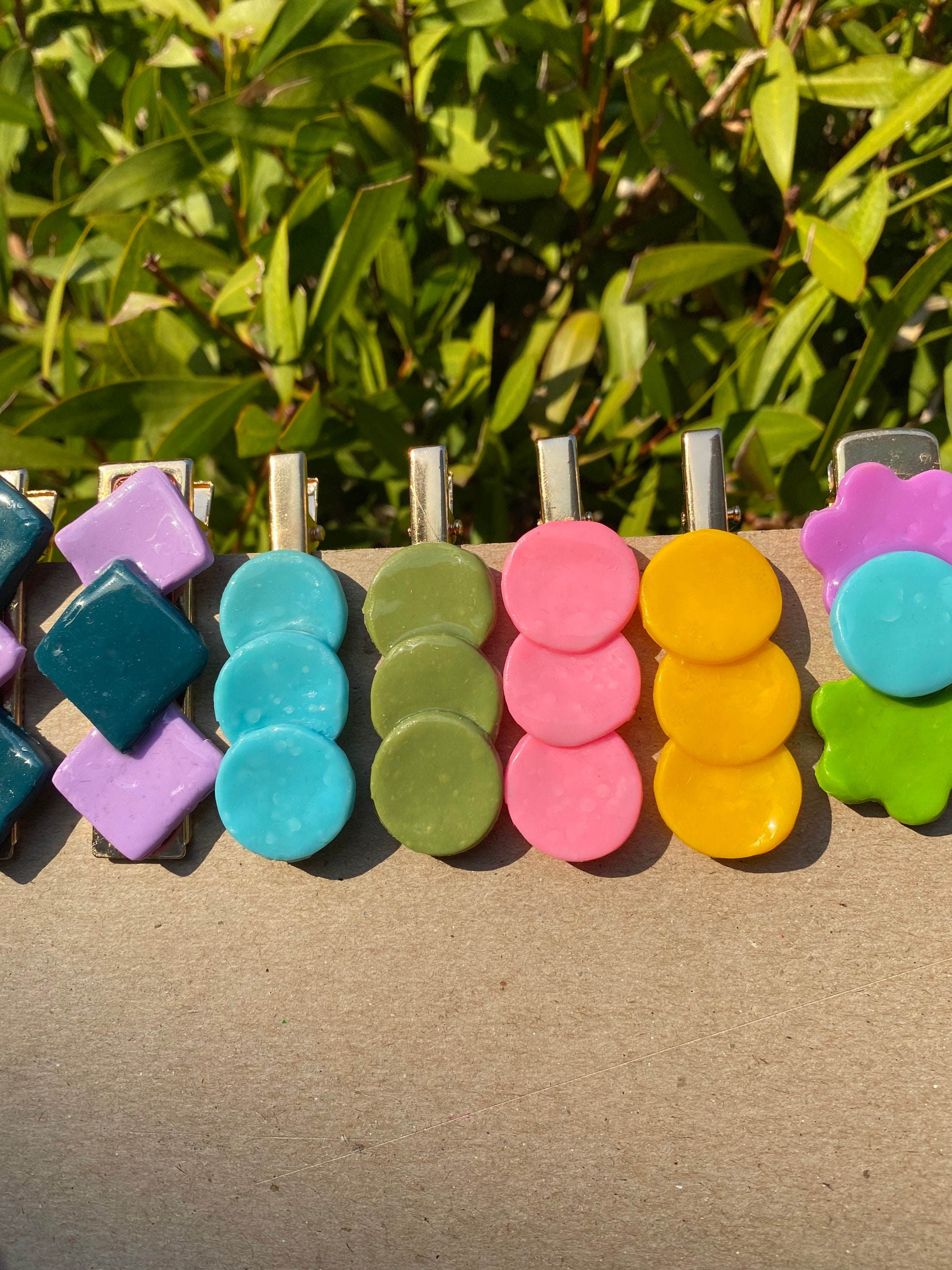 HANDMADE CLAY Hair Clips Cute Handmade Polymer Clay Hair | Etsy