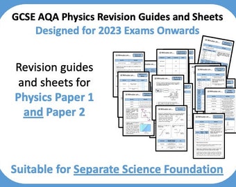 AQA GCSE Physics Paper 1 Revision Guides - Etsy