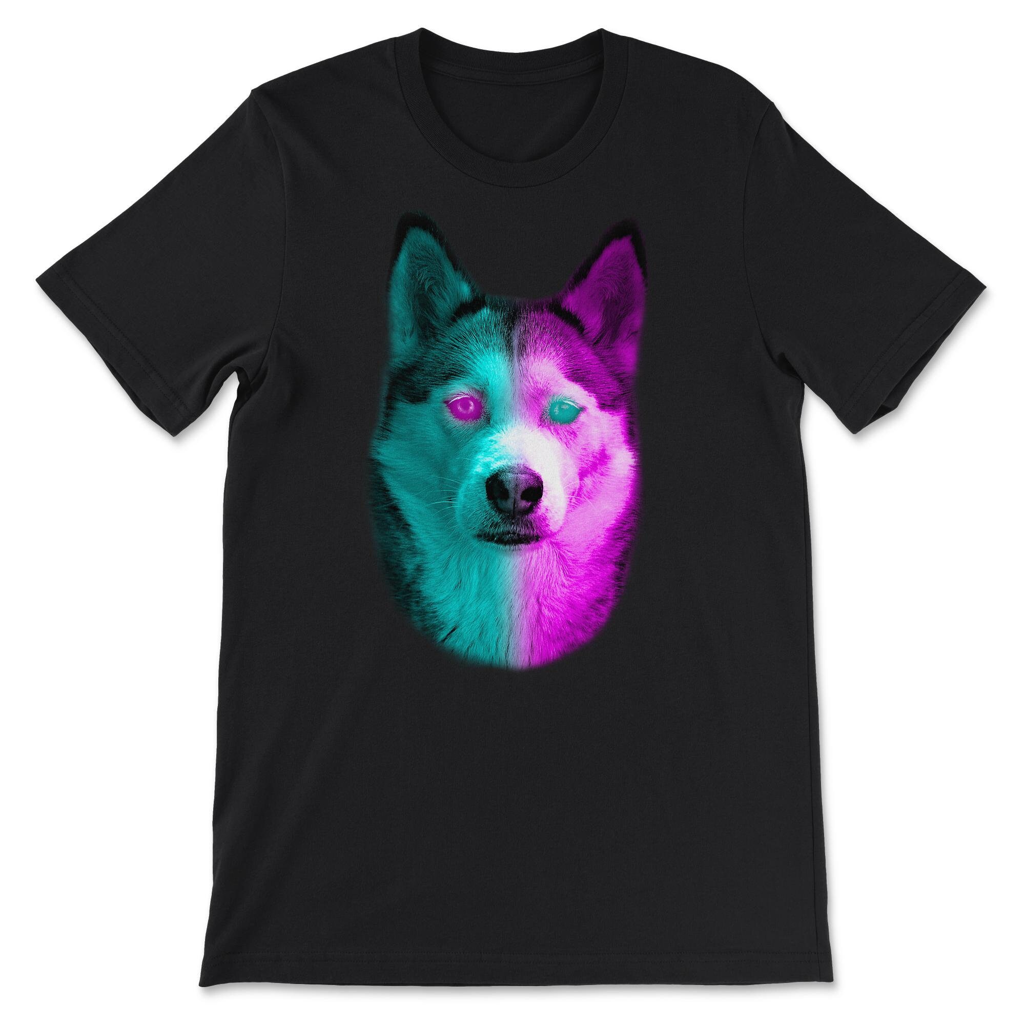 Neon Husky With Neon Colored Eyes End Dyed Fur I Love Dogs - Etsy.de