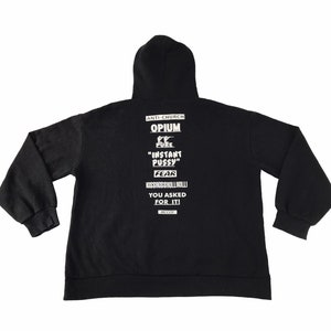 Vintage the Real Mccoy Anti Church Opium Hoodies Pull Over Big Logo ...