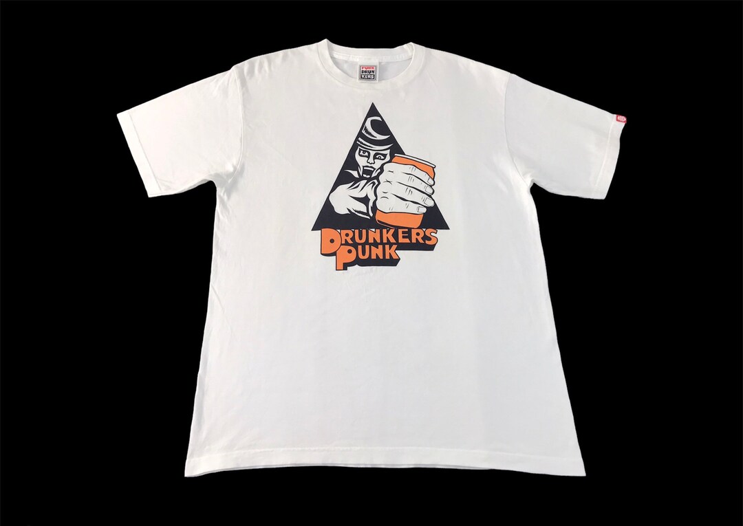 Punk Drunkers Inspired Clockwork Orange Big Logo Spell Out Tee T-shirt ...