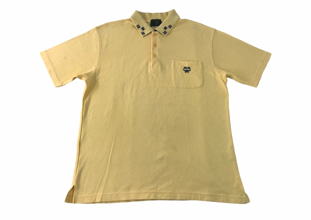 Vintage MCM Golf Luxury Polo Tee T-shirt Modern Classic Embroidery Logo ...