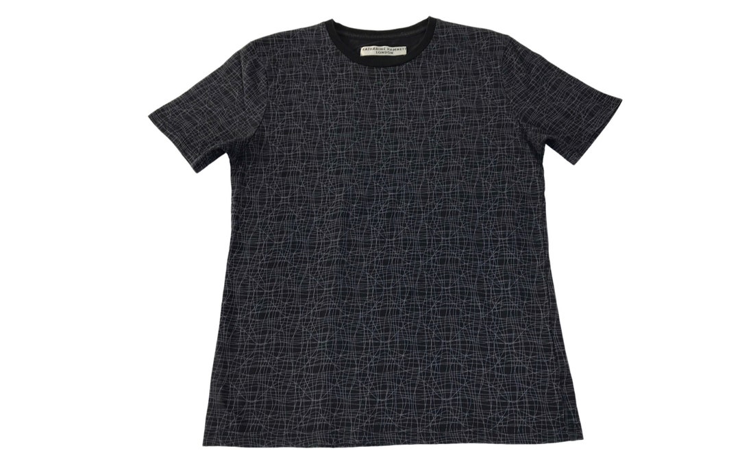 Vintage Style Katherine Hamnett London Cut & Sewn Symmetry Printed Tee ...