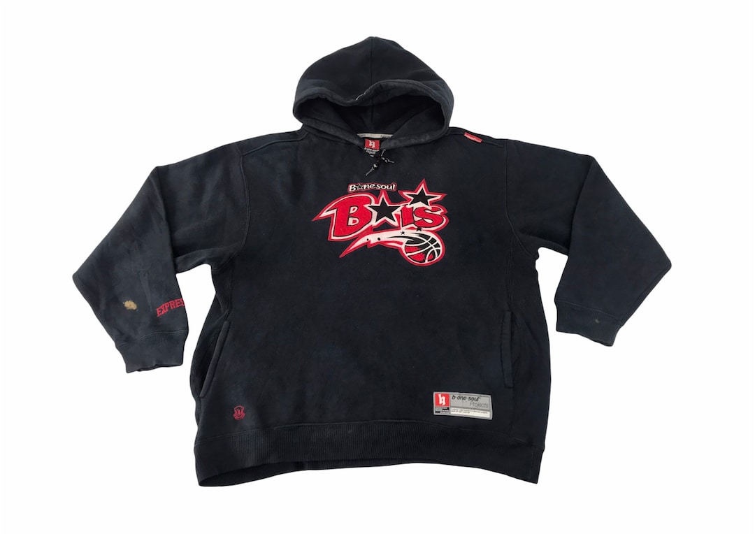 Vintage Style B One Soul Project Big Logo Hoodie Sweatshirt Pull Over ...