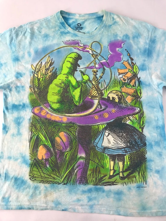 Liquid Blue Alice in the Wonderland Movie Hookah Psyc… - Gem