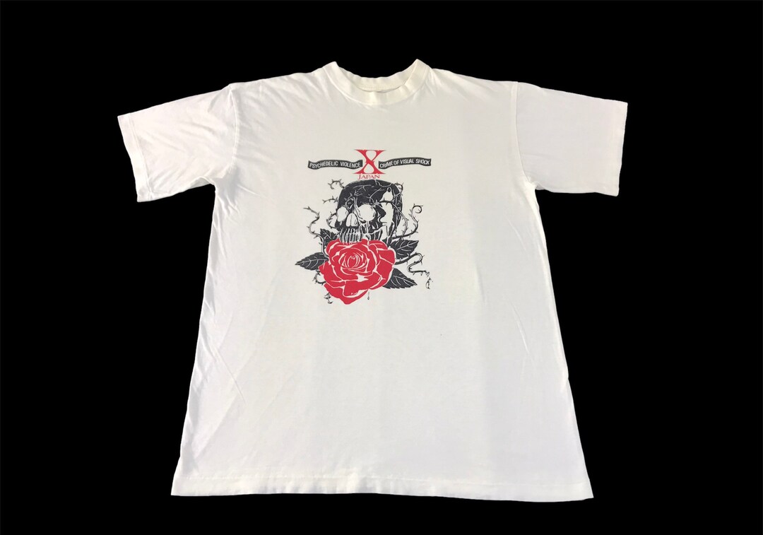 Vintage 90s X Japan Psychedelic Violence Crime of Visual Shock Roses ...