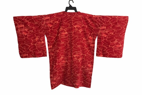 Vintage Japanese Traditional Noragi Kimono Haori Hant… - Gem