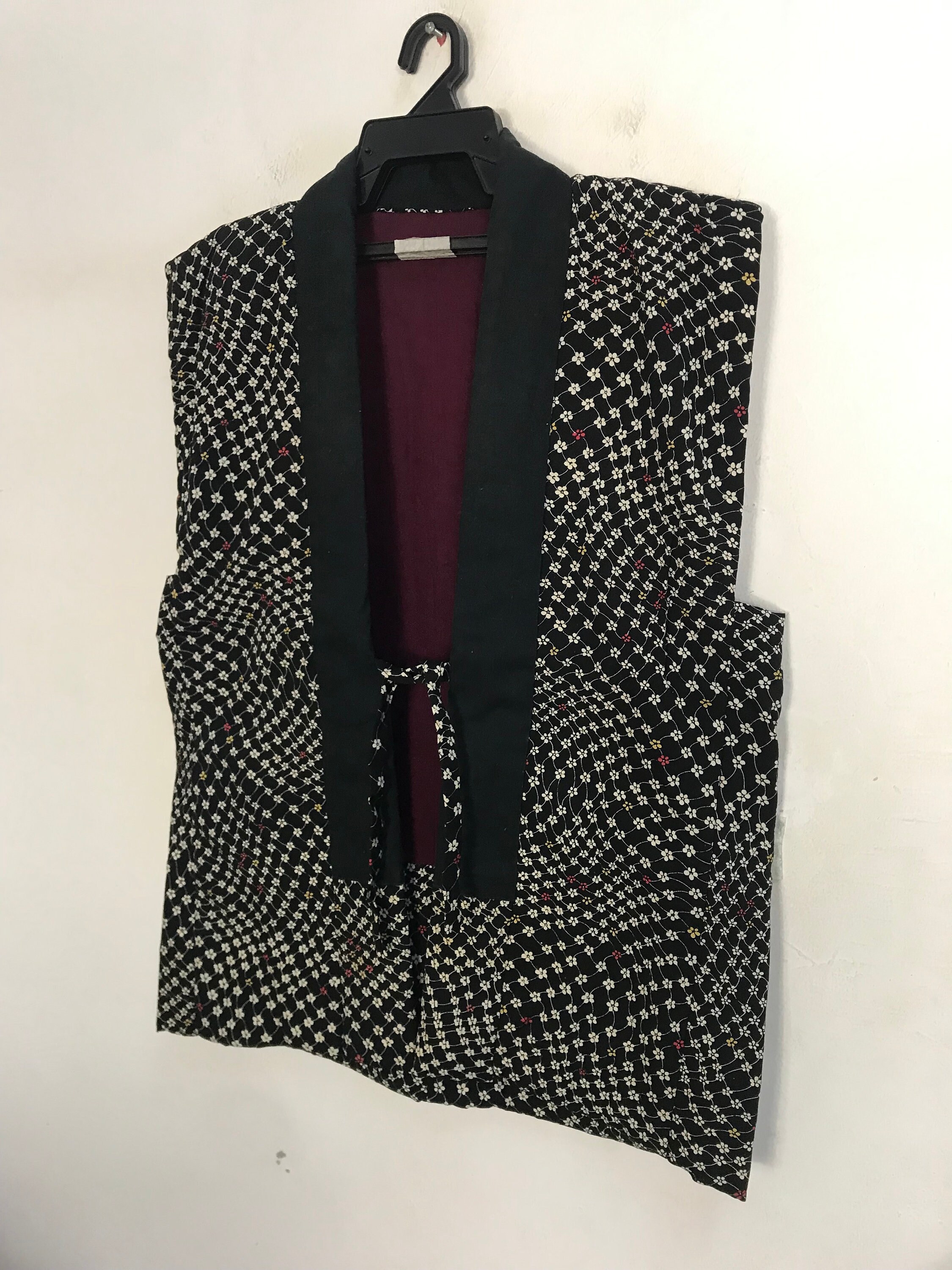 Vintage Noragi Kimono Haori Hanten Jinbei Japanese Traditional Wear ...