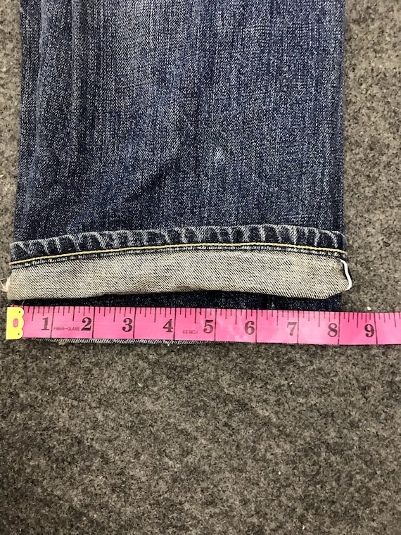 Vintage Style Uniqlo Red Line Selvedge Distressed Ind… - Gem