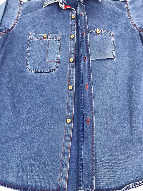 Rare Vintage IPE Big John Indigo Planet Earth Denim J… - Gem
