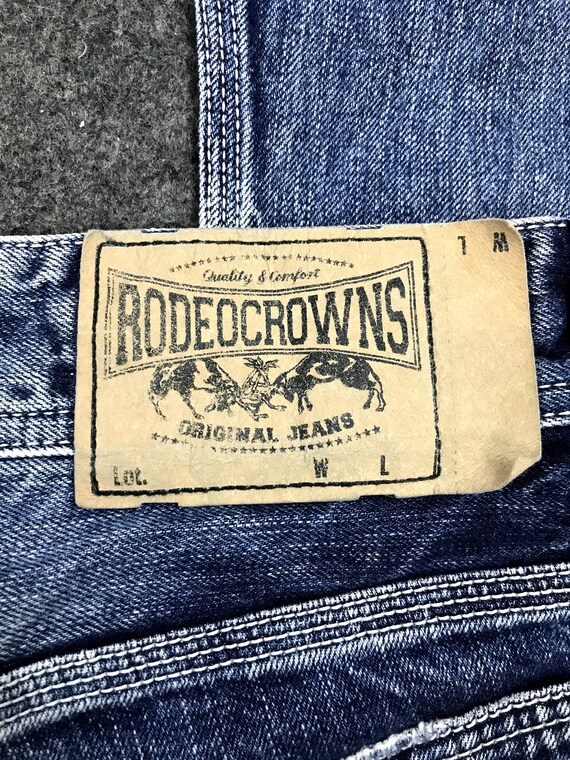 Vintage Distressed Denim Rodeo Crowns Made in Japan J… - Gem